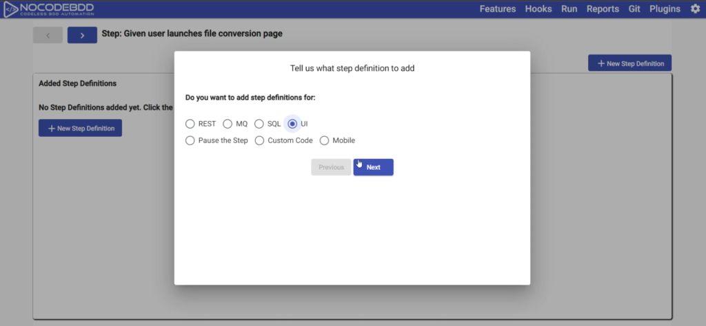 File upload - NoCodeBDD