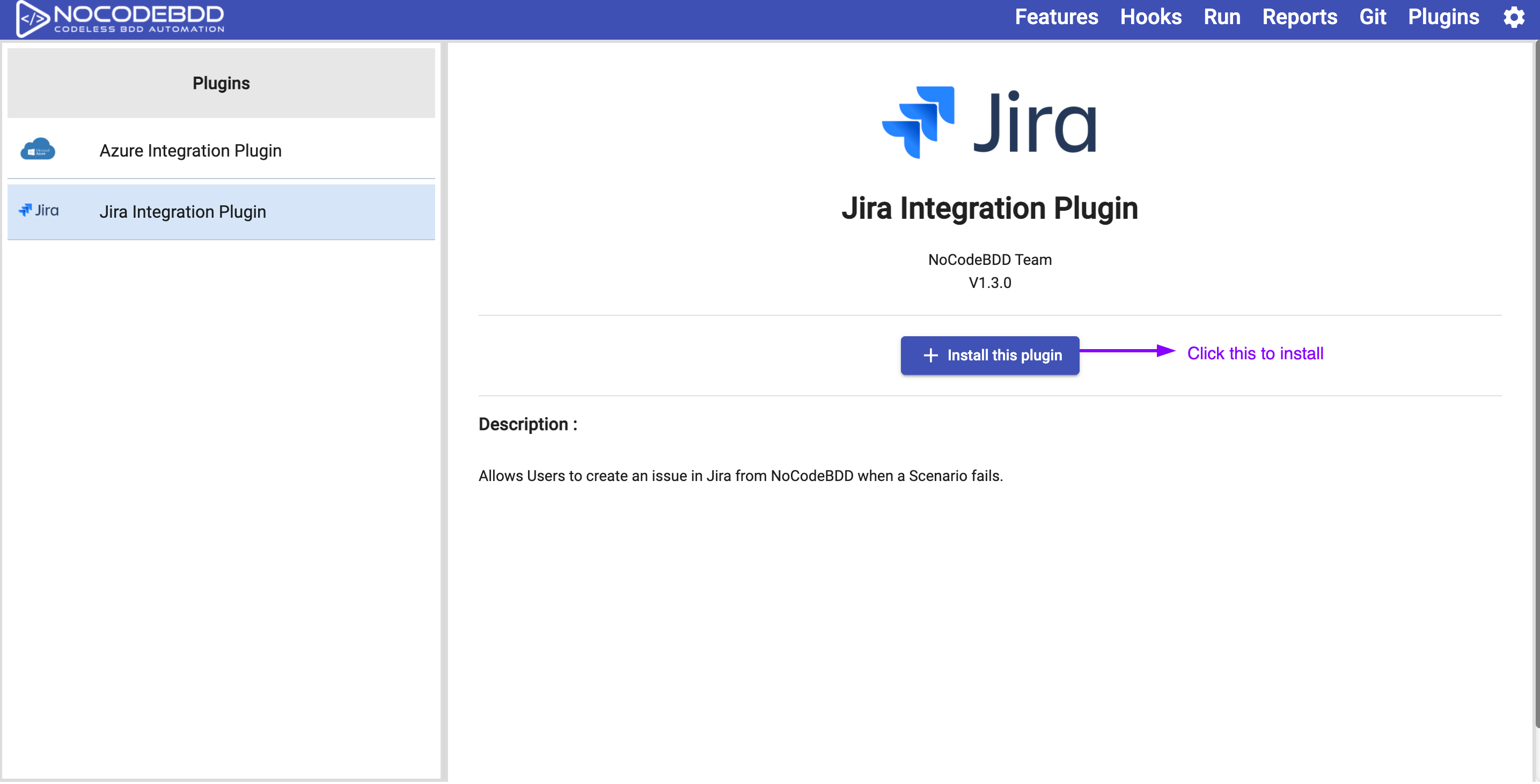 Jira Integration - NoCodeBDD