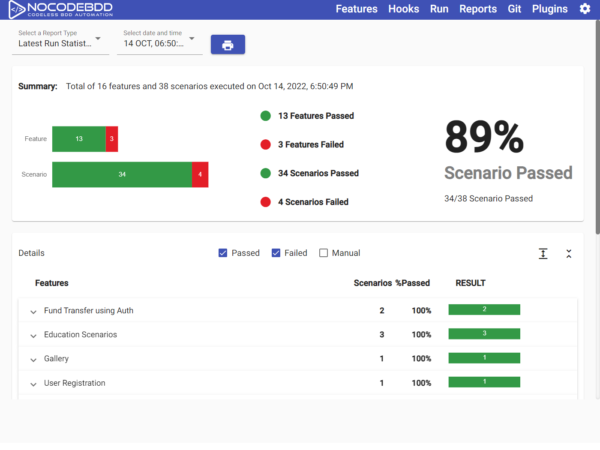 Requirement Traceability - NoCodeBDD
